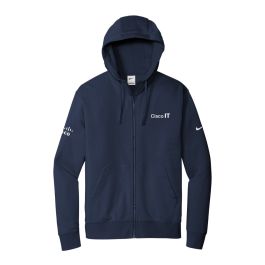 Cisco IT Nike Fleece Full-Zip Hoodie - Navy (Unisex)